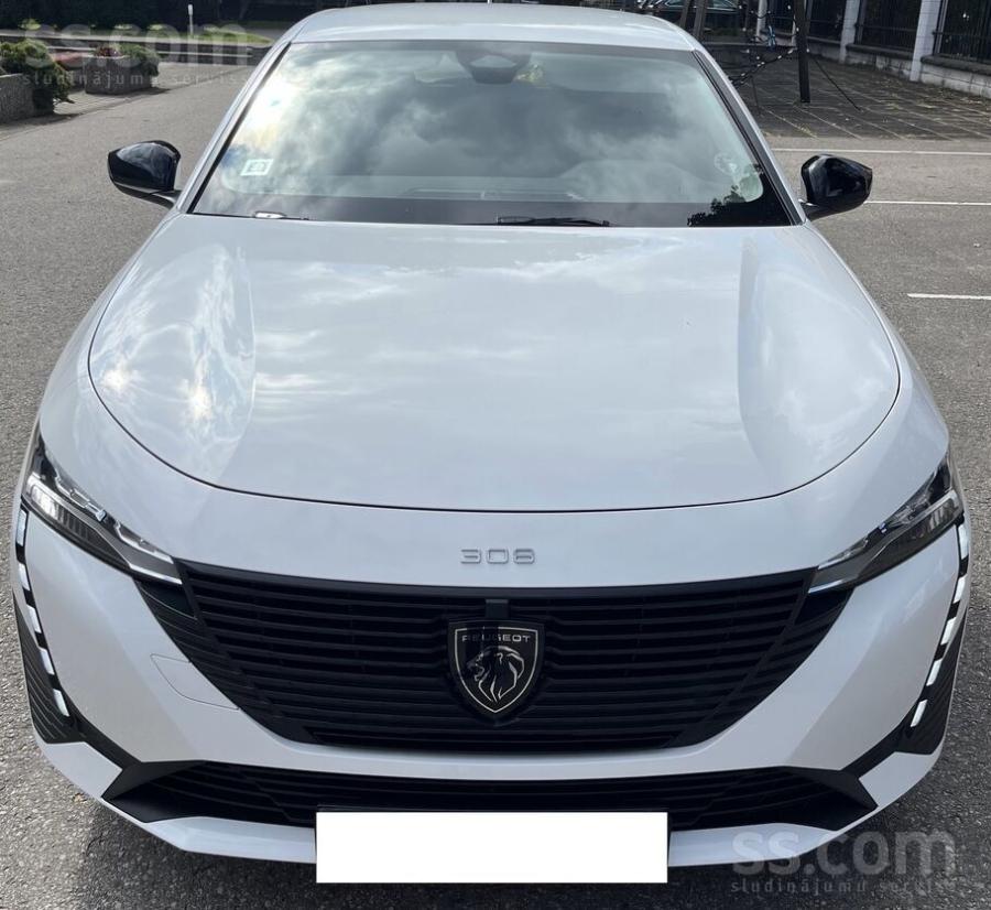 White Peugeot 308 2022 in Riga, with an engine capacity of 1.20 L and mileage of 71 thousand km for 14900 €, photo 6 on AUTOMOTO.COM.LV
