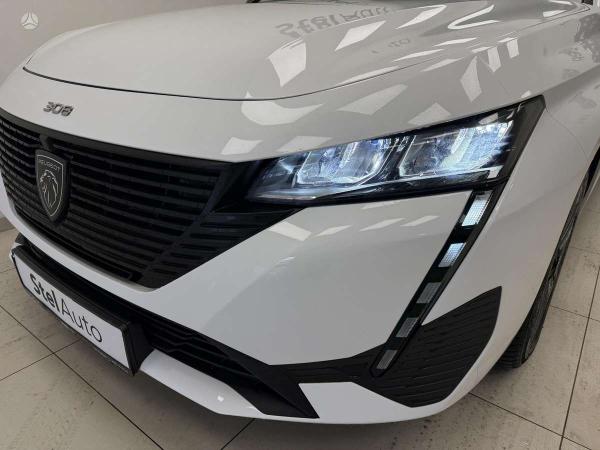 White Peugeot 308 2022 in Vilnius, with an engine capacity of 1.20 L and mileage of 79 thousand km for 12390 €, photo 4 on AUTOMOTO.COM.LV