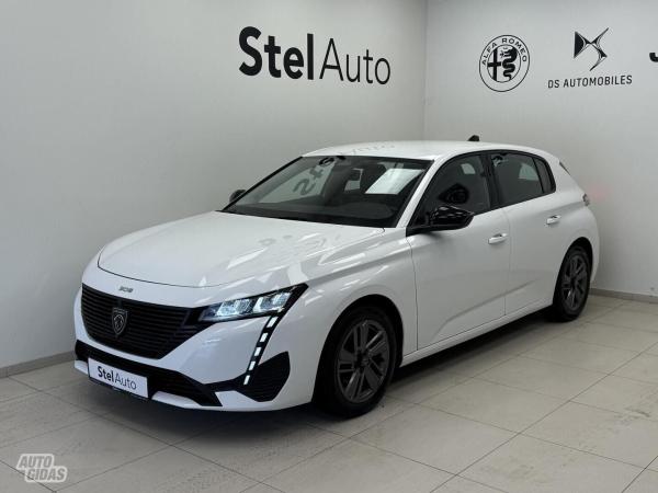 White Peugeot 308 2022 in Vilnius, with an engine capacity of 1.20 L and mileage of 79 thousand km for 12390 €, photo 1 on AUTOMOTO.COM.LV