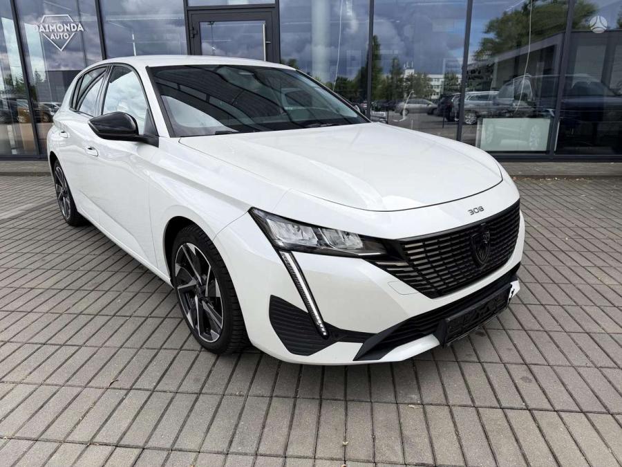 White Peugeot 308 2022 in Kaunas, with an engine capacity of 1.20 L and mileage of 180 thousand km for 12900 €, photo 3 on AUTOMOTO.COM.LV