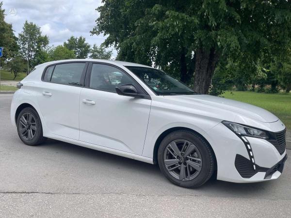 White Peugeot 308 2023 in Taurage, with an engine capacity of 1.50 L and mileage of 190 thousand km for 8900 €, photo 2 on AUTOMOTO.COM.LV
