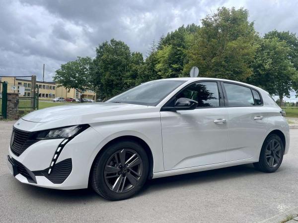 White Peugeot 308 2023 in Taurage, with an engine capacity of 1.50 L and mileage of 190 thousand km for 8900 €, photo 3 on AUTOMOTO.COM.LV