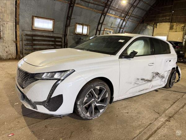 White Peugeot 308 2024 in Kaunas, with an engine capacity of 1.50 L and mileage of 37 thousand km for 9400 €, photo 2 on AUTOMOTO.COM.LV