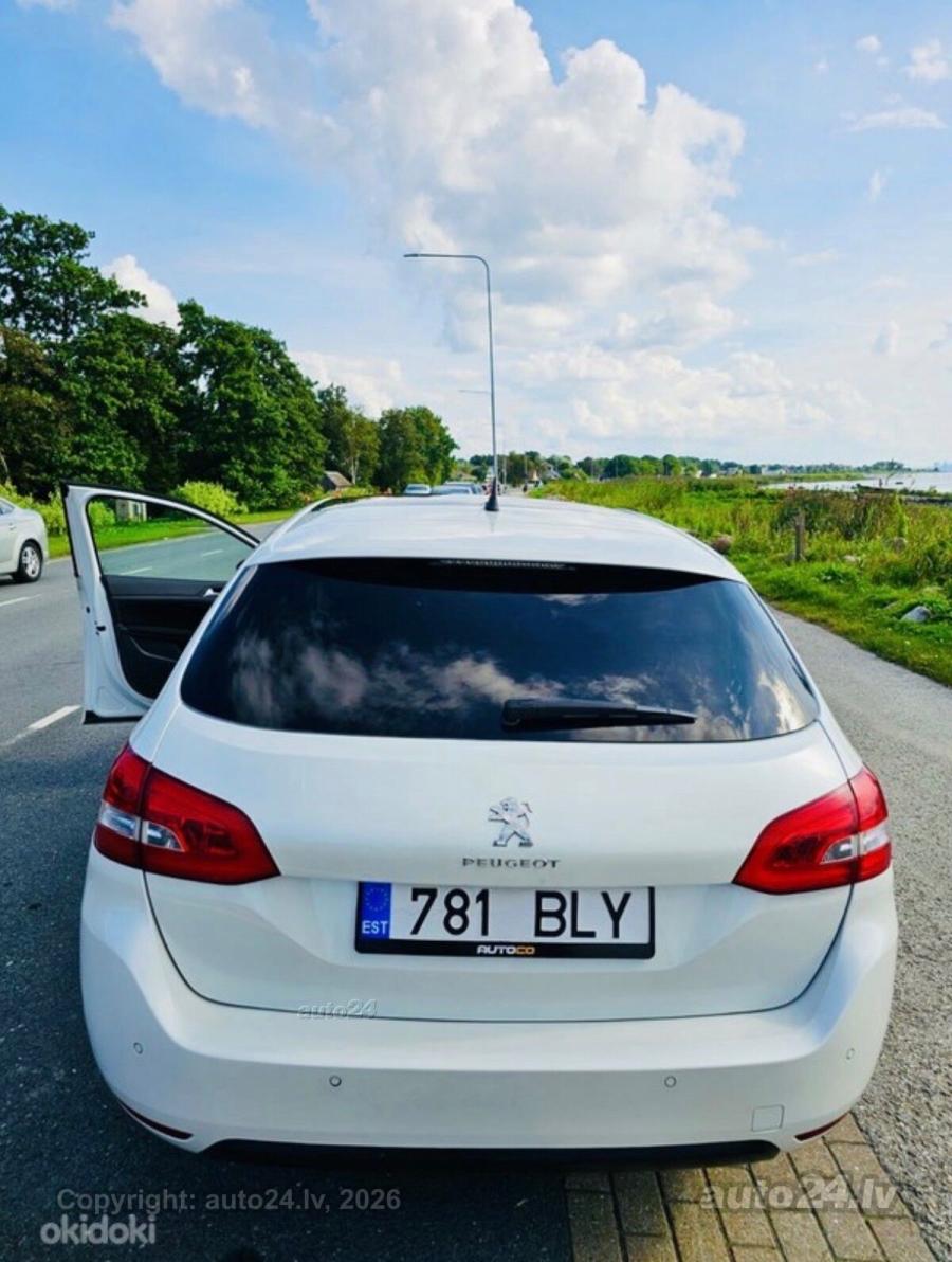 White Peugeot 308 2014 in Tallinn, with an engine capacity of 1.20 L and mileage of 0 thousand km for 5200 €, photo 6 on AUTOMOTO.COM.LV