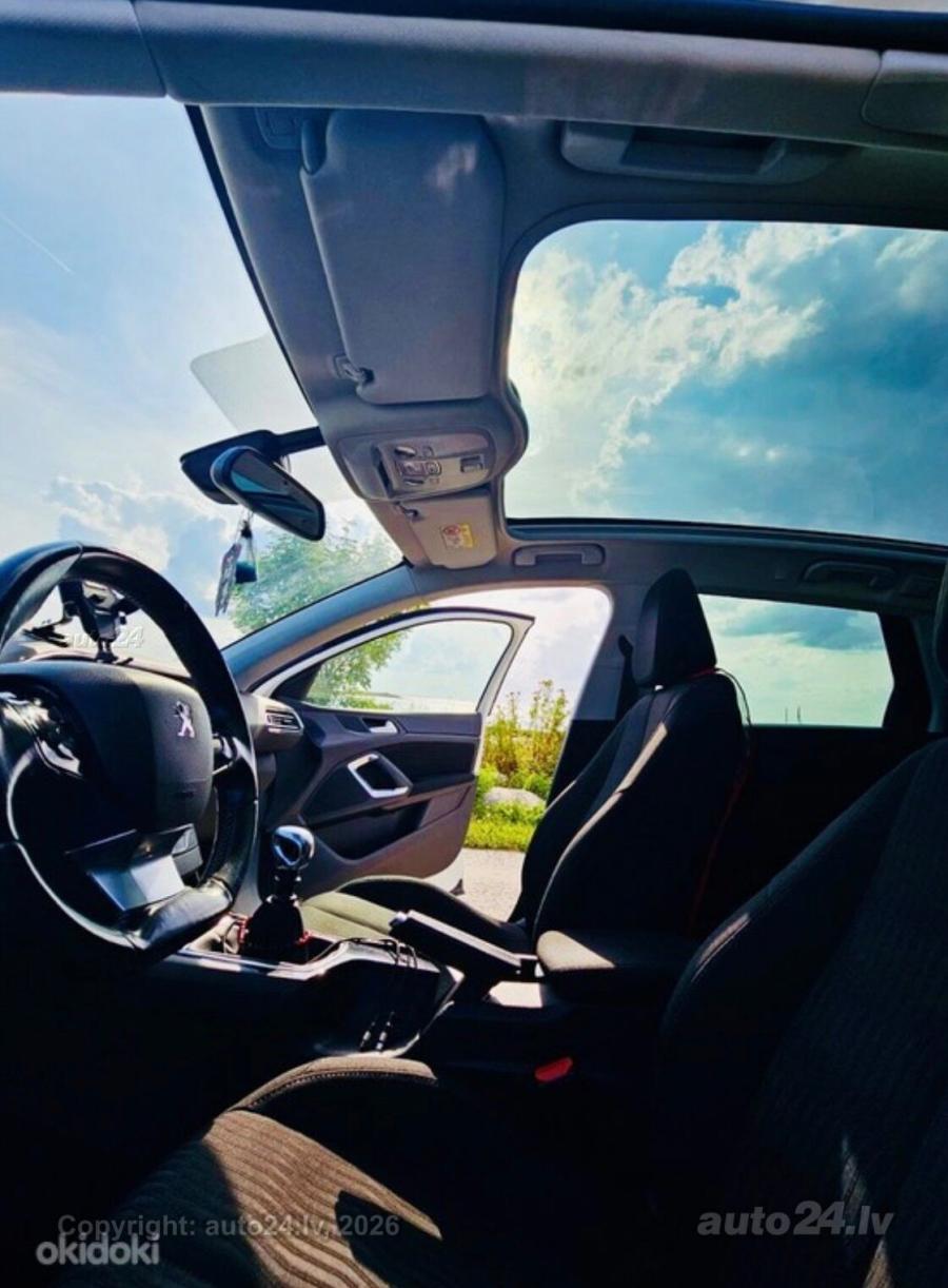 White Peugeot 308 2014 in Tallinn, with an engine capacity of 1.20 L and mileage of 0 thousand km for 5200 €, photo 8 on AUTOMOTO.COM.LV