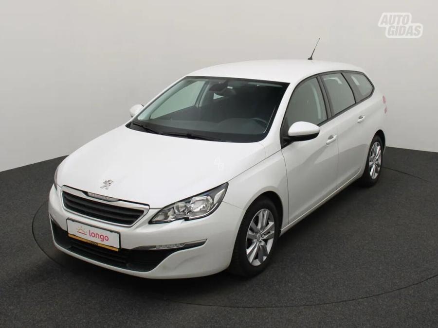 White Peugeot 308 2014 in Vilnius, with an engine capacity of 1.20 L and mileage of 225 thousand km for 4599 €, photo 1 on AUTOMOTO.COM.LV