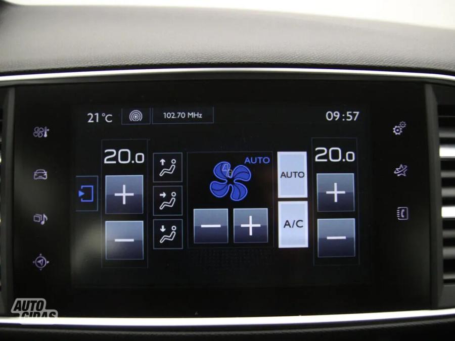 White Peugeot 308 2014 in Vilnius, with an engine capacity of 1.20 L and mileage of 225 thousand km for 4599 €, photo 21 on AUTOMOTO.COM.LV