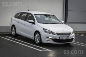 White Peugeot 308 2015 in Riga, with an engine capacity of 1.60 L and mileage of 0 thousand km for 5252 €, photo 3 on AUTOMOTO.COM.LV