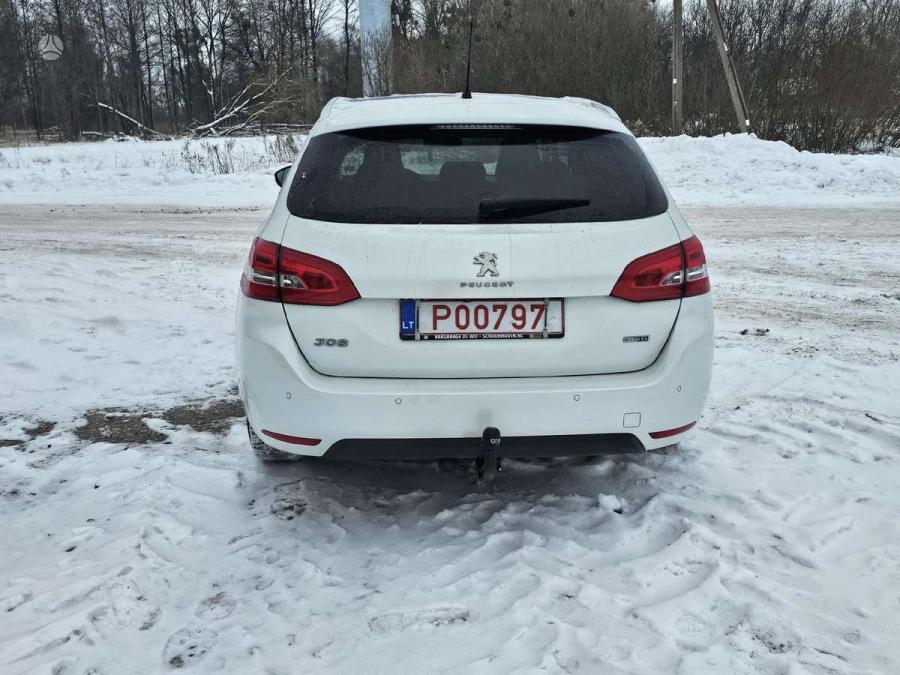 Balts Peugeot 308 2015 Kauņa, ar dzinēja tilpumu 1.56 L un nobraukumu 220 tūkst. km par 4950 €, foto 6 vietnē AUTOMOTO.COM.LV