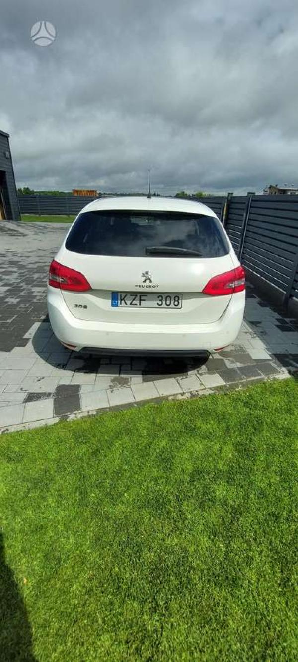 Balts Peugeot 308 2015 Kauņa, ar dzinēja tilpumu 1.56 L un nobraukumu 218 tūkst. km par 2400 €, foto 6 vietnē AUTOMOTO.COM.LV