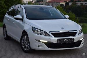 White Peugeot 308 2015 in Vilnius, with an engine capacity of 1.56 L and mileage of 239 thousand km for 4250 €, photo  on AUTOMOTO.COM.LV