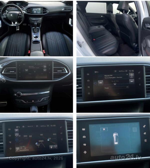 White Peugeot 308 2016 in Tartu, with an engine capacity of 2.00 L and mileage of 205 thousand km for 6199 €, photo 8 on AUTOMOTO.COM.LV