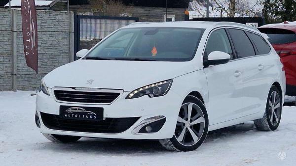White Peugeot 308 2017 in Taurage, with an engine capacity of 1.50 L and mileage of 103 thousand km for 6500 €, photo 1 on AUTOMOTO.COM.LV