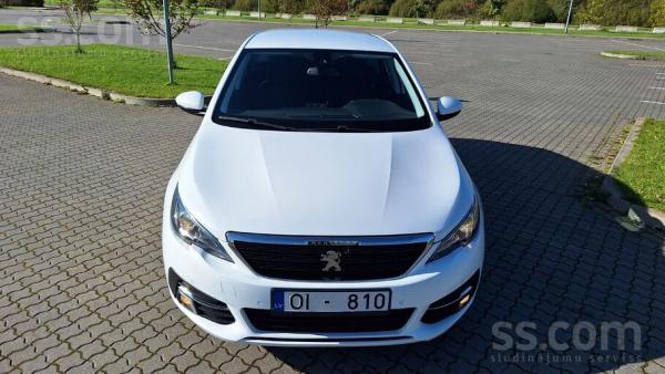 White Peugeot 308 2018 in Riga, with an engine capacity of 1.50 L and mileage of 266 thousand km for 6100 €, photo 7 on AUTOMOTO.COM.LV