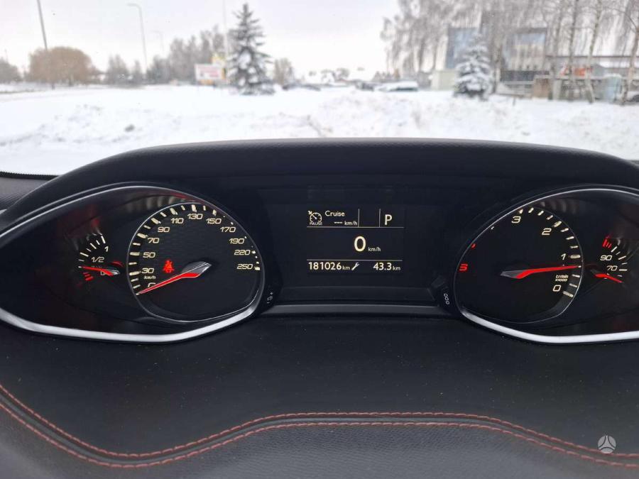 White Peugeot 308 2018 in Marijampole, with an engine capacity of 2.00 L and mileage of 181 thousand km for 8600 €, photo 14 on AUTOMOTO.COM.LV