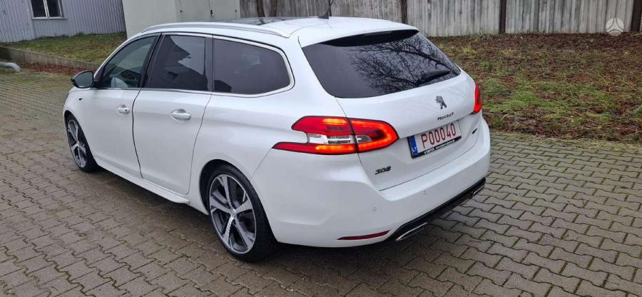 White Peugeot 308 2018 in Marijampole, with an engine capacity of 2.00 L and mileage of 181 thousand km for 8600 €, photo 22 on AUTOMOTO.COM.LV