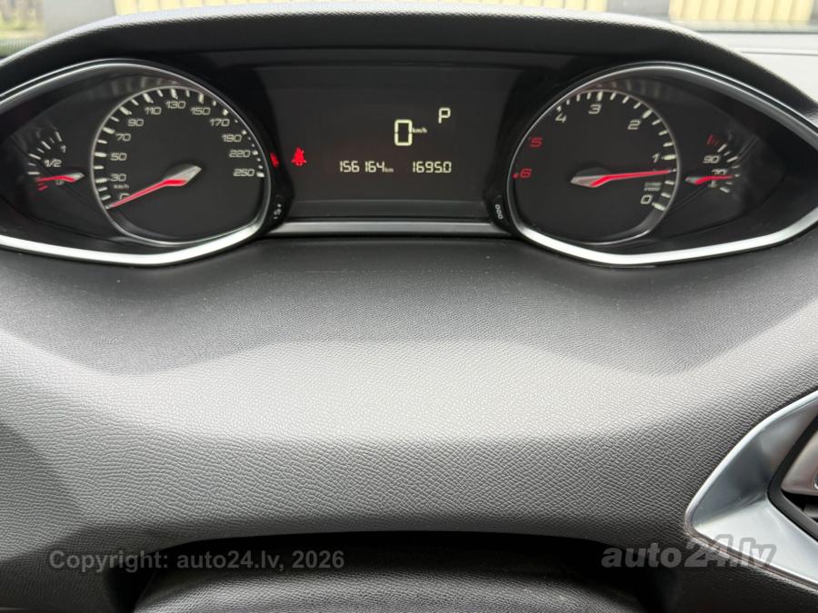White Peugeot 308 2018 in Parnu, with an engine capacity of 1.60 L and mileage of 156 thousand km for 8900 €, photo 20 on AUTOMOTO.COM.LV