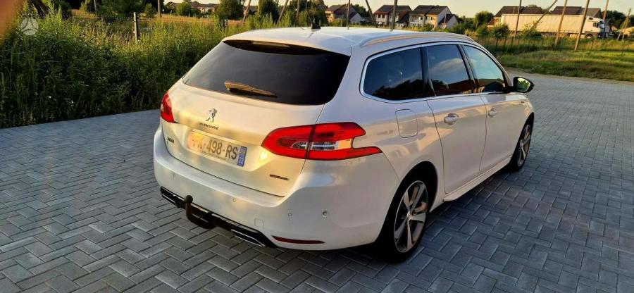 White Peugeot 308 2019 in Taurage, with an engine capacity of 1.50 L and mileage of 170 thousand km for 8250 €, photo 18 on AUTOMOTO.COM.LV