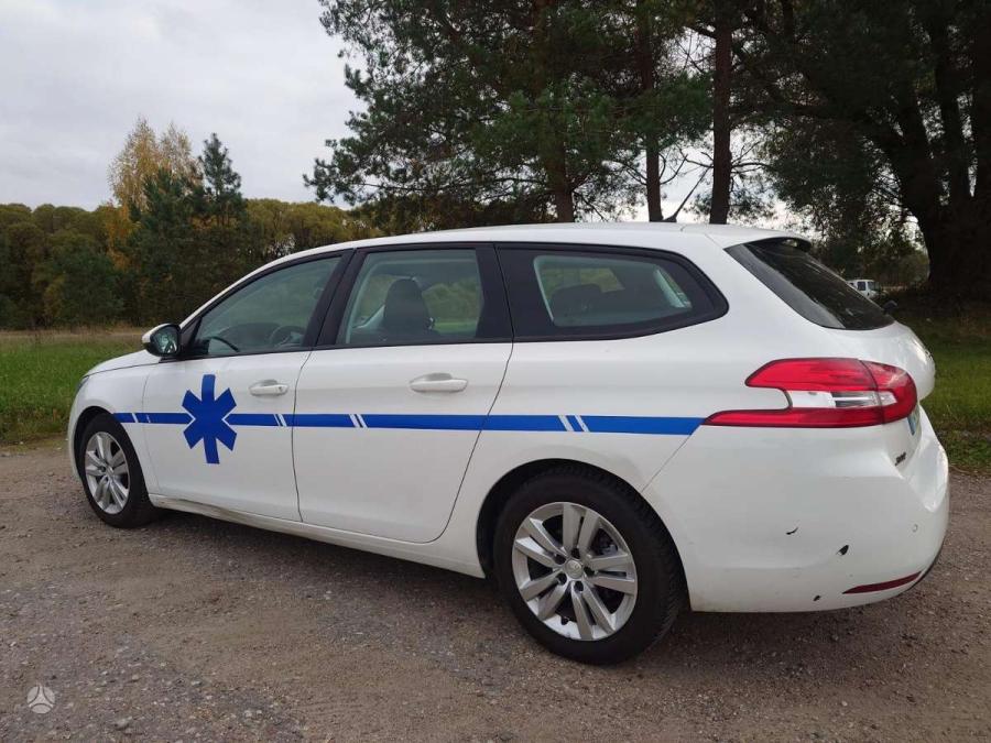 Белый Пежо 308 2019 в Таураге, объемом двигателя 1.50 л и пробегом 252 тыс. км за 4780 €, фото 9 на AUTOMOTO.COM.LV