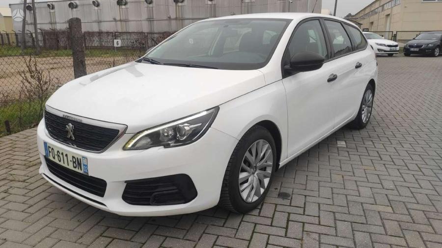 Balts Peugeot 308 2020 Tauragė, ar dzinēja tilpumu 1.50 L un nobraukumu 340 tūkst. km par 5299 €, foto 1 vietnē AUTOMOTO.COM.LV