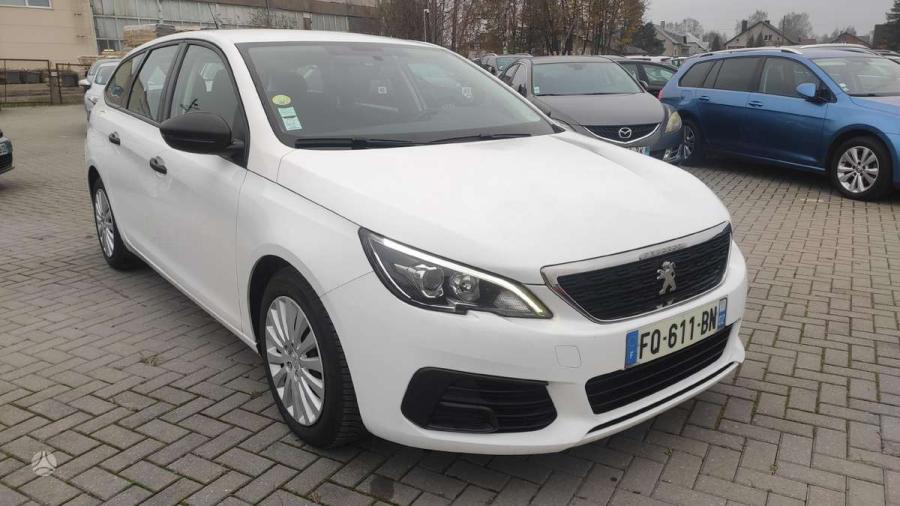 Balts Peugeot 308 2020 Tauragė, ar dzinēja tilpumu 1.50 L un nobraukumu 340 tūkst. km par 5299 €, foto 3 vietnē AUTOMOTO.COM.LV