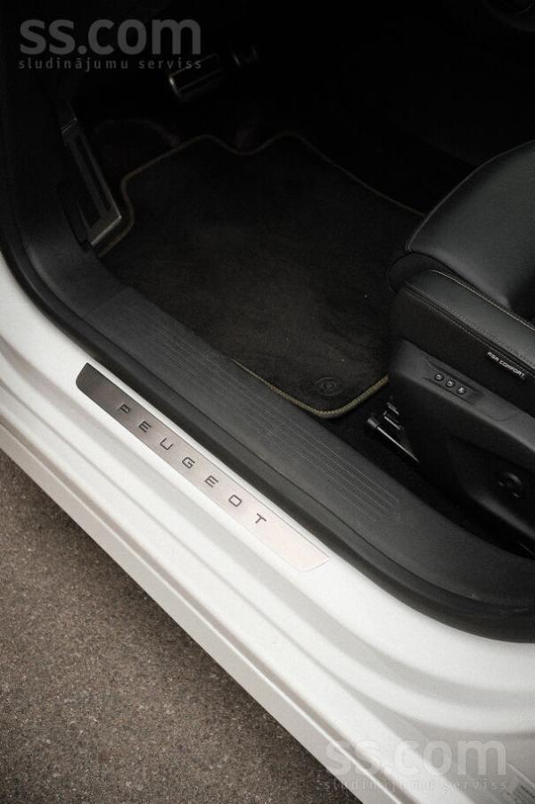 White Peugeot 308 2022 in Riga, with an engine capacity of 1.50 L and mileage of 51 thousand km for 23990 €, photo 10 on AUTOMOTO.COM.LV