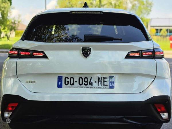 White Peugeot 308 2023 in Taurage, with an engine capacity of 1.50 L and mileage of 199 thousand km for 11500 €, photo 6 on AUTOMOTO.COM.LV