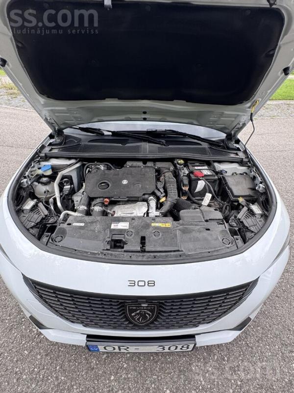 Balts Peugeot 308 2024 Daugavpils, ar dzinēja tilpumu 1.50 L un nobraukumu 40 tūkst. km par 23900 €, foto 9 vietnē AUTOMOTO.COM.LV
