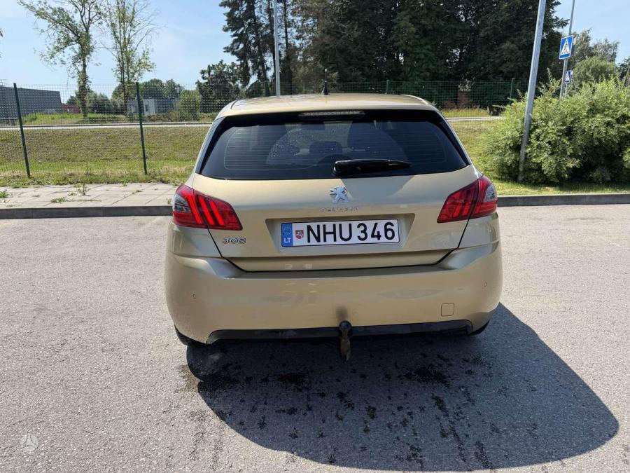 Dzeltens Peugeot 308 2018 Kauņa, ar dzinēja tilpumu 1.20 L un nobraukumu 51 tūkst. km par 9350 €, foto 5 vietnē AUTOMOTO.COM.LV