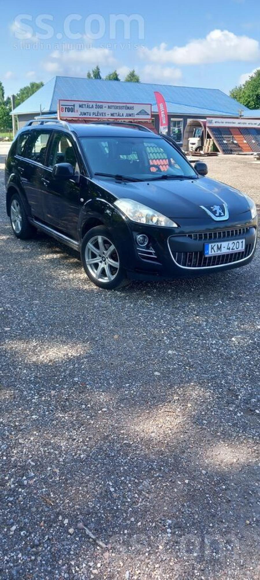 Melns Peugeot 4007 2007 Cēsis, ar dzinēja tilpumu 2.20 L un nobraukumu 303 tūkst. km par 3750 €, foto 1 vietnē AUTOMOTO.COM.LV