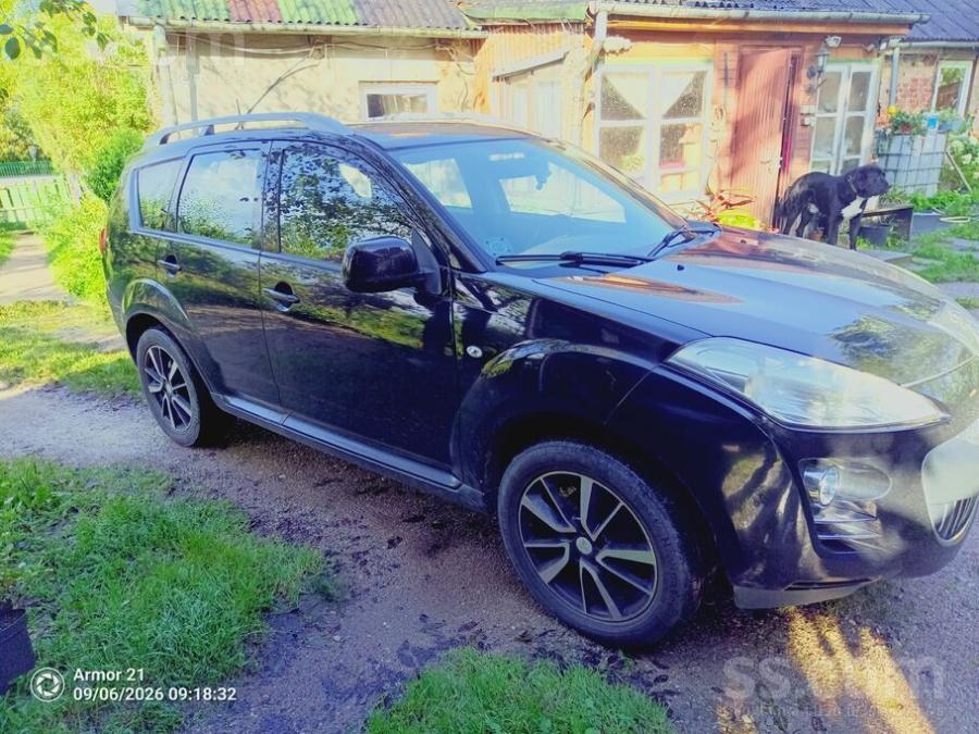Melns Peugeot 4007 2008 Liepāja, ar dzinēja tilpumu 2.20 L un nobraukumu 317 tūkst. km par 3500 €, foto 6 vietnē AUTOMOTO.COM.LV