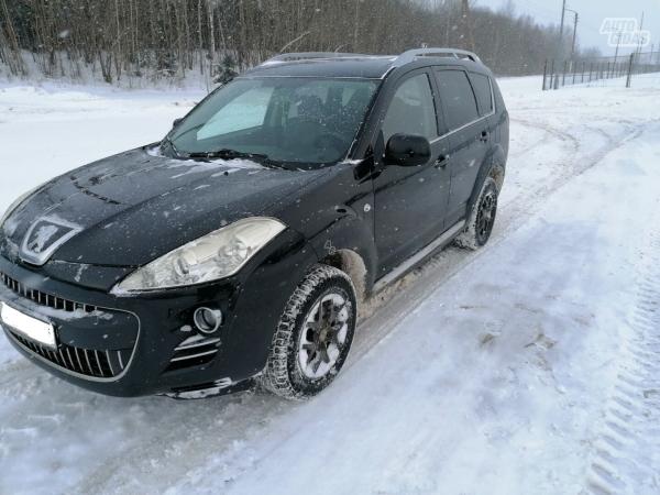 Black Peugeot 4007 2009 in Utena, with an engine capacity of 2.20 L and mileage of 261 thousand km for 3850 €, photo 1 on AUTOMOTO.COM.LV