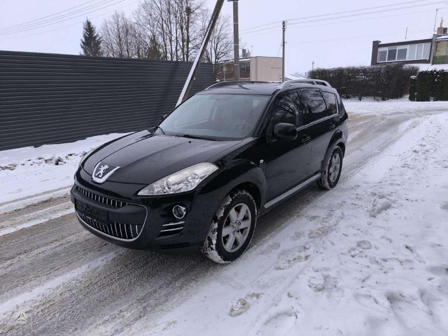 Black Peugeot 4007 2009 in Marijampole, with an engine capacity of 2.18 L and mileage of 309 thousand km for 3550 €, photo 1 on AUTOMOTO.COM.LV