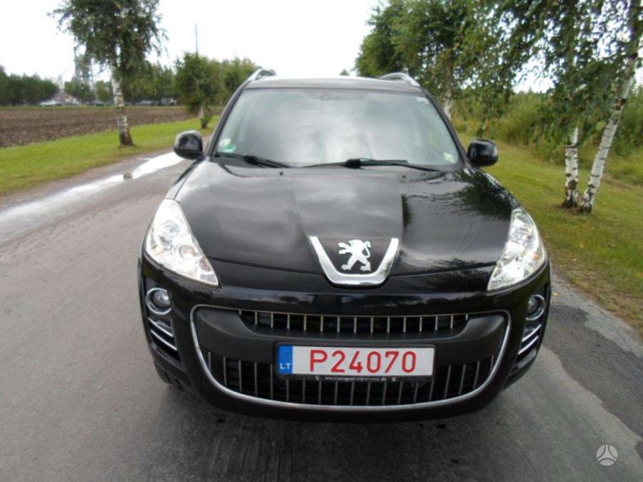 Melns Peugeot 4007 2013 Šauļi, ar dzinēja tilpumu 2.20 L un nobraukumu 260 tūkst. km par 4400 €, foto 6 vietnē AUTOMOTO.COM.LV