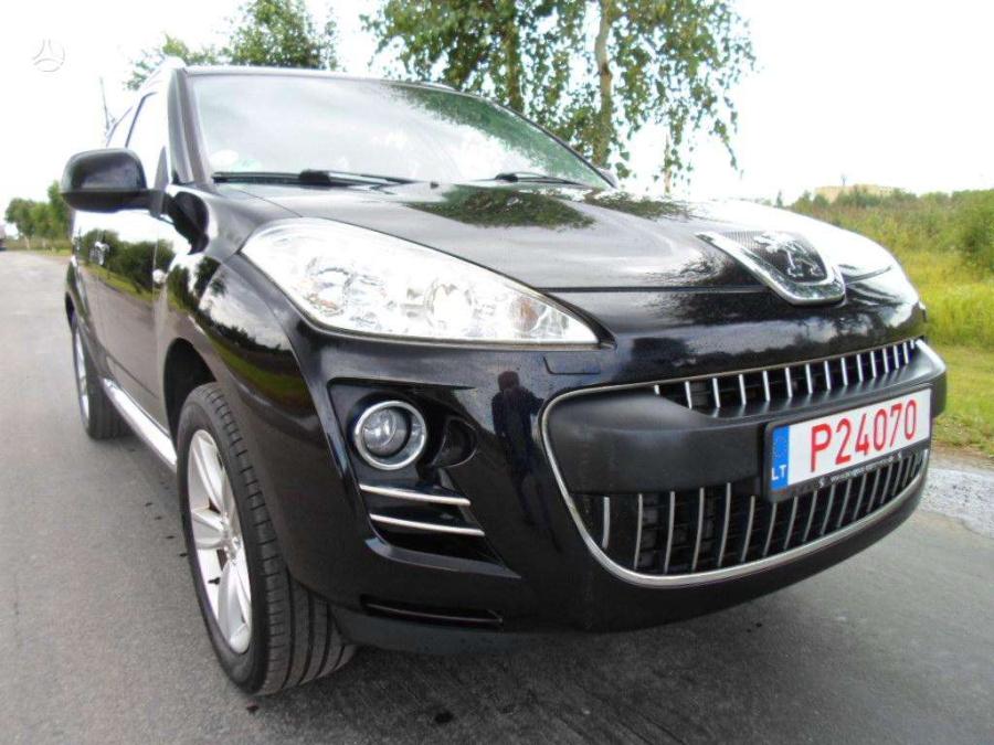 Melns Peugeot 4007 2013 Šauļi, ar dzinēja tilpumu 2.20 L un nobraukumu 260 tūkst. km par 4400 €, foto 19 vietnē AUTOMOTO.COM.LV