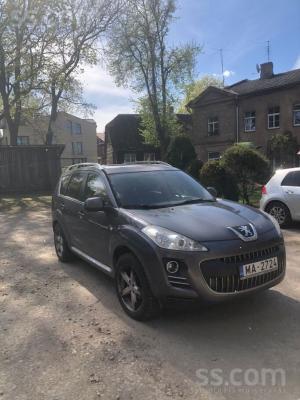 Pelēks Peugeot 4007 2009 Rīga, ar dzinēja tilpumu 2.20 L un nobraukumu 351 tūkst. km par 2900 €, foto  vietnē AUTOMOTO.COM.LV
