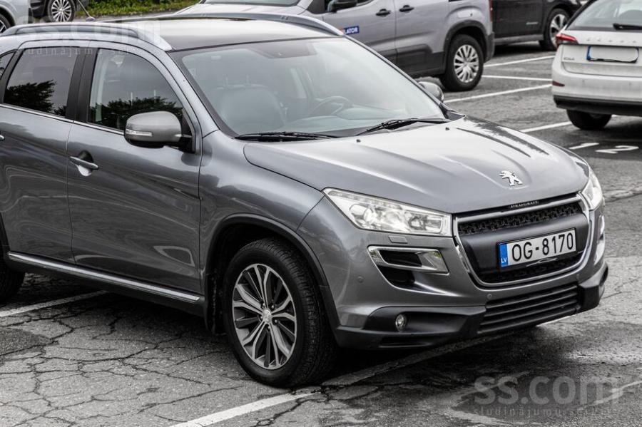 Grey Peugeot 4008 2013 in Riga, with an engine capacity of 1.60 L and mileage of 0 thousand km for 5500 €, photo 10 on AUTOMOTO.COM.LV