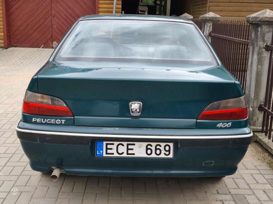 Green Peugeot 406 1998 in Taurage, with an engine capacity of 1.76 L and mileage of 154 thousand km for 600 €, photo 6 on AUTOMOTO.COM.LV