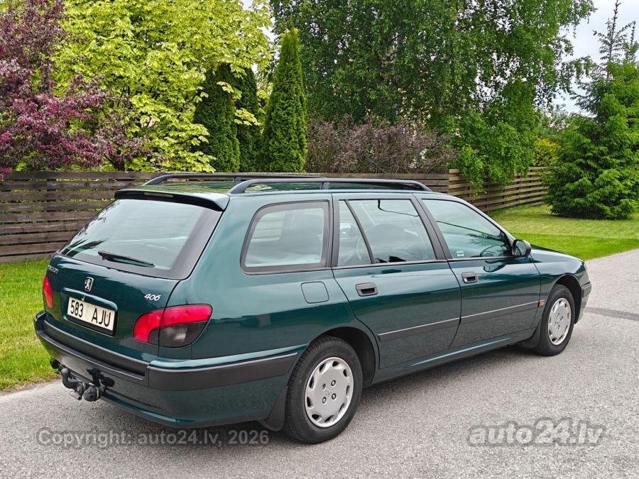 Green Peugeot 406 1997 in Tallinn, with an engine capacity of 1.90 L and mileage of 194 thousand km for 3395 €, photo 4 on AUTOMOTO.COM.LV