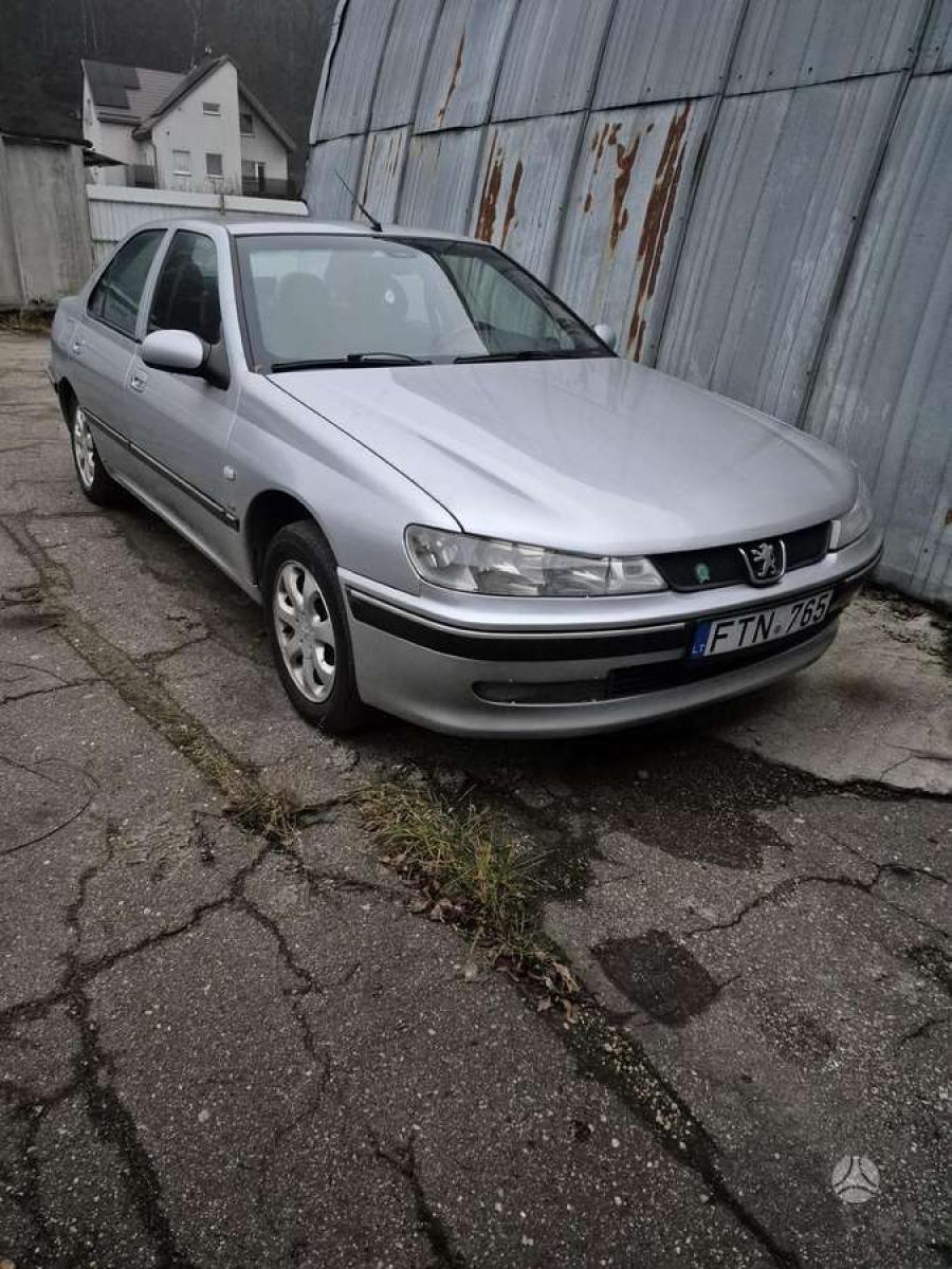 Pelēks Peugeot 406 2000 Kauņa, ar dzinēja tilpumu 2.00 L un nobraukumu 500 tūkst. km par 600 €, foto 1 vietnē AUTOMOTO.COM.LV