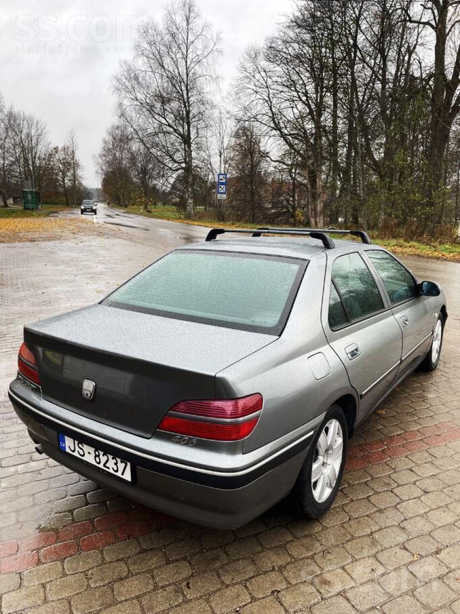 Pelēks Peugeot 406 2003 Talsi, ar dzinēja tilpumu 1.80 L un nobraukumu 322 tūkst. km par 1200 €, foto 4 vietnē AUTOMOTO.COM.LV