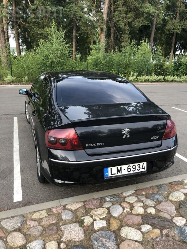 Melns Peugeot 407 2005 Daugavpils, ar dzinēja tilpumu 2.00 L un nobraukumu 287 tūkst. km par 2200 €, foto 3 vietnē AUTOMOTO.COM.LV
