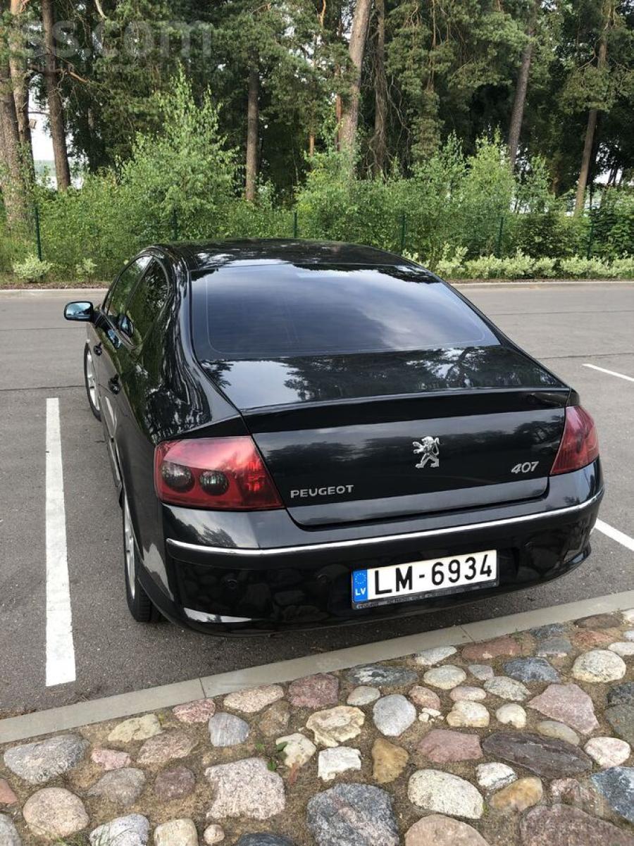 Melns Peugeot 407 2005 Daugavpils, ar dzinēja tilpumu 2.00 L un nobraukumu 287 tūkst. km par 2200 €, foto 4 vietnē AUTOMOTO.COM.LV