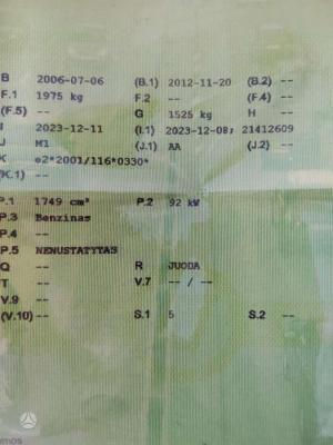 Черный Пежо 407 2006 в Вильнюс, объемом двигателя 1.75 л и пробегом 470 тыс. км за 400 €, фото 9 на AUTOMOTO.COM.LV