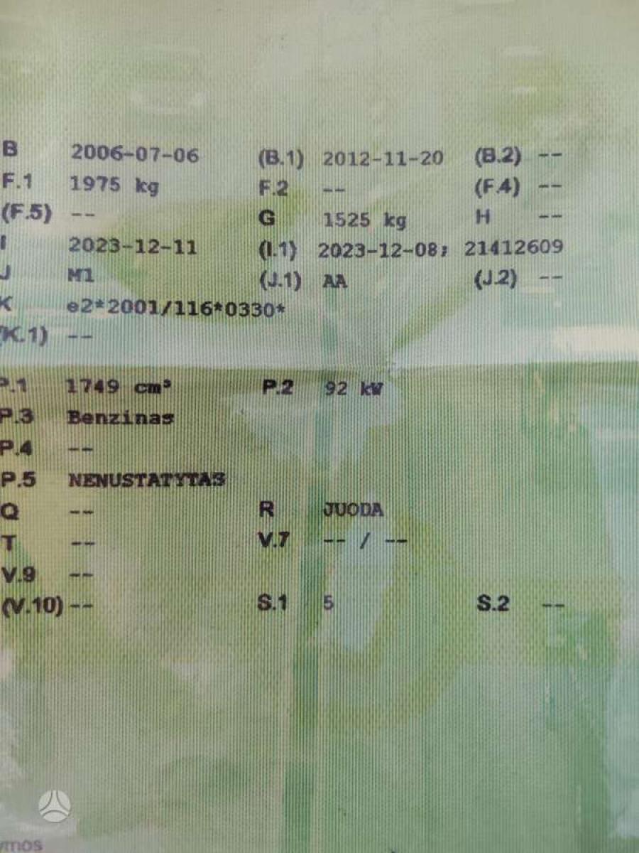Черный Пежо 407 2006 в Вильнюс, объемом двигателя 1.75 л и пробегом 470 тыс. км за 400 €, фото 9 на AUTOMOTO.COM.LV