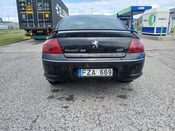 Melns Peugeot 407 2007 Klaipėda, ar dzinēja tilpumu 2.20 L un nobraukumu 324 tūkst. km par 1350 €, foto 6 vietnē AUTOMOTO.COM.LV