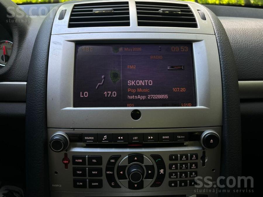Melns Peugeot 407 2009 Rīga, ar dzinēja tilpumu 2.00 L un nobraukumu 0 tūkst. km par 2950 €, foto 15 vietnē AUTOMOTO.COM.LV
