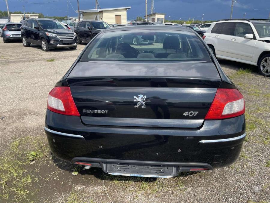 Melns Peugeot 407 2009 Panevēža, ar dzinēja tilpumu 1.60 L un nobraukumu 175 tūkst. km par 1750 €, foto 6 vietnē AUTOMOTO.COM.LV