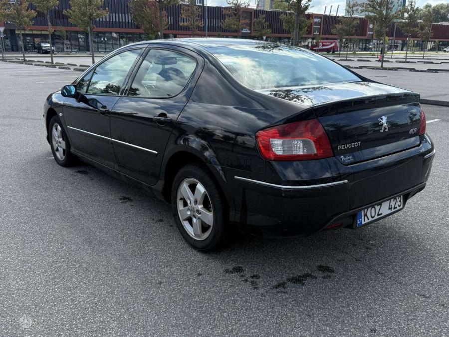 Black Peugeot 407 2009 in Klaipeda, with an engine capacity of 2.00 L and mileage of 305 thousand km for 1200 €, photo 4 on AUTOMOTO.COM.LV