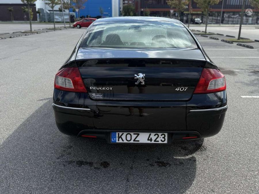 Black Peugeot 407 2009 in Klaipeda, with an engine capacity of 2.00 L and mileage of 305 thousand km for 1200 €, photo 7 on AUTOMOTO.COM.LV